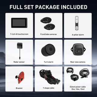 AUXITO Progressive Safe System DVS Kit 2024 for HGVs Safety Permit - R