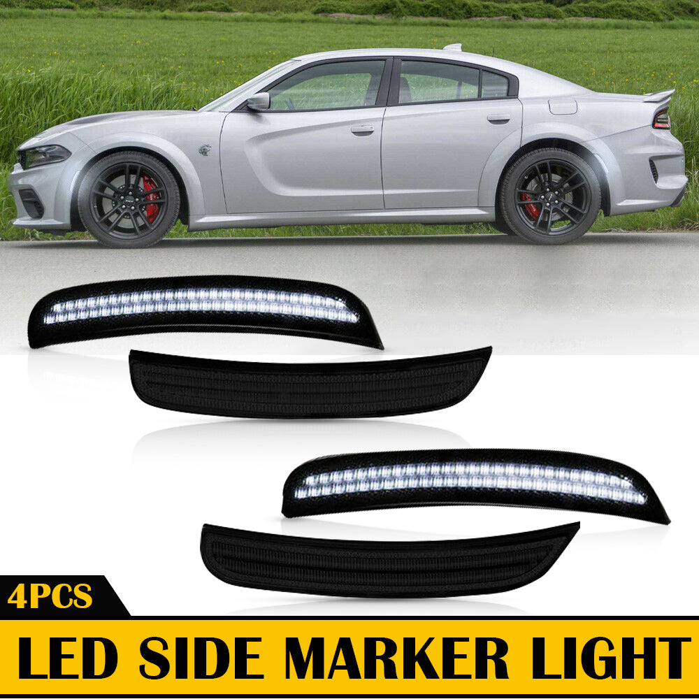 2023 Dodge Charger Accessories Smoked LED Side Marker Lights For Dodge ...